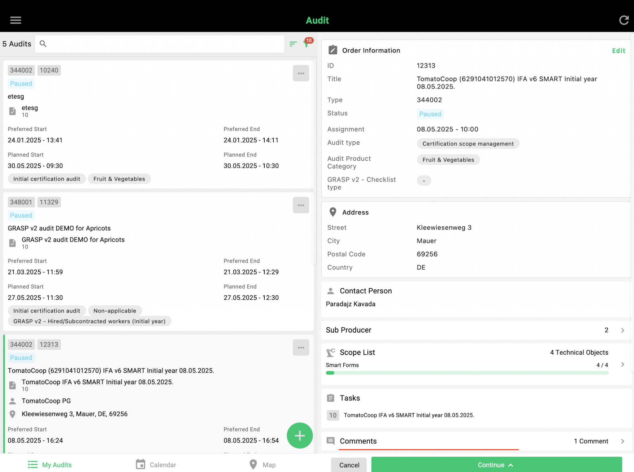 How can I add confidential comments to my audit? - GLOBALG.A.P. Wiki Site